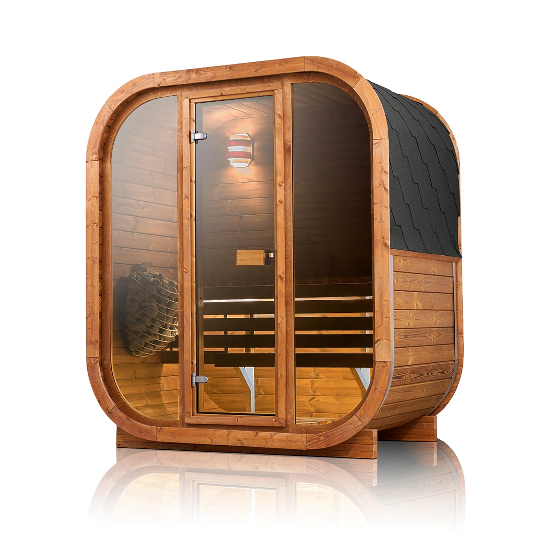 Scandinavian Eclipse 2 Person Outdoor Cube Sauna (7x4) – Northern ...