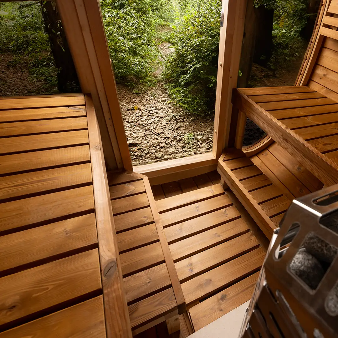 Scandinavian Equinox Mini Outdoor Cube Sauna (7x5) – Northern Saunas Canada