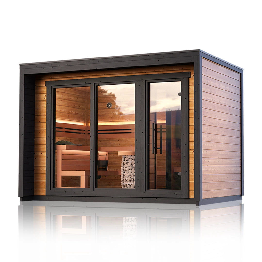 Leil® Patio M Outdoor Cabin Sauna With Changing Room – Northern Saunas ...