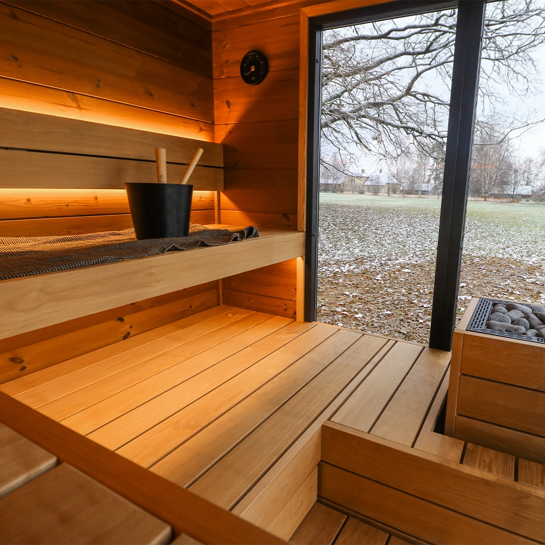 Sierra S Deluxe Outdoor Cabin Sauna For 4 People – Northern Saunas Canada