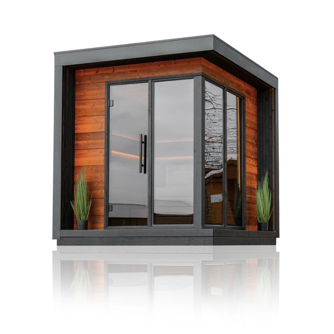 Sierra S Deluxe Outdoor Cabin Sauna For 4 People – Northern Saunas Canada
