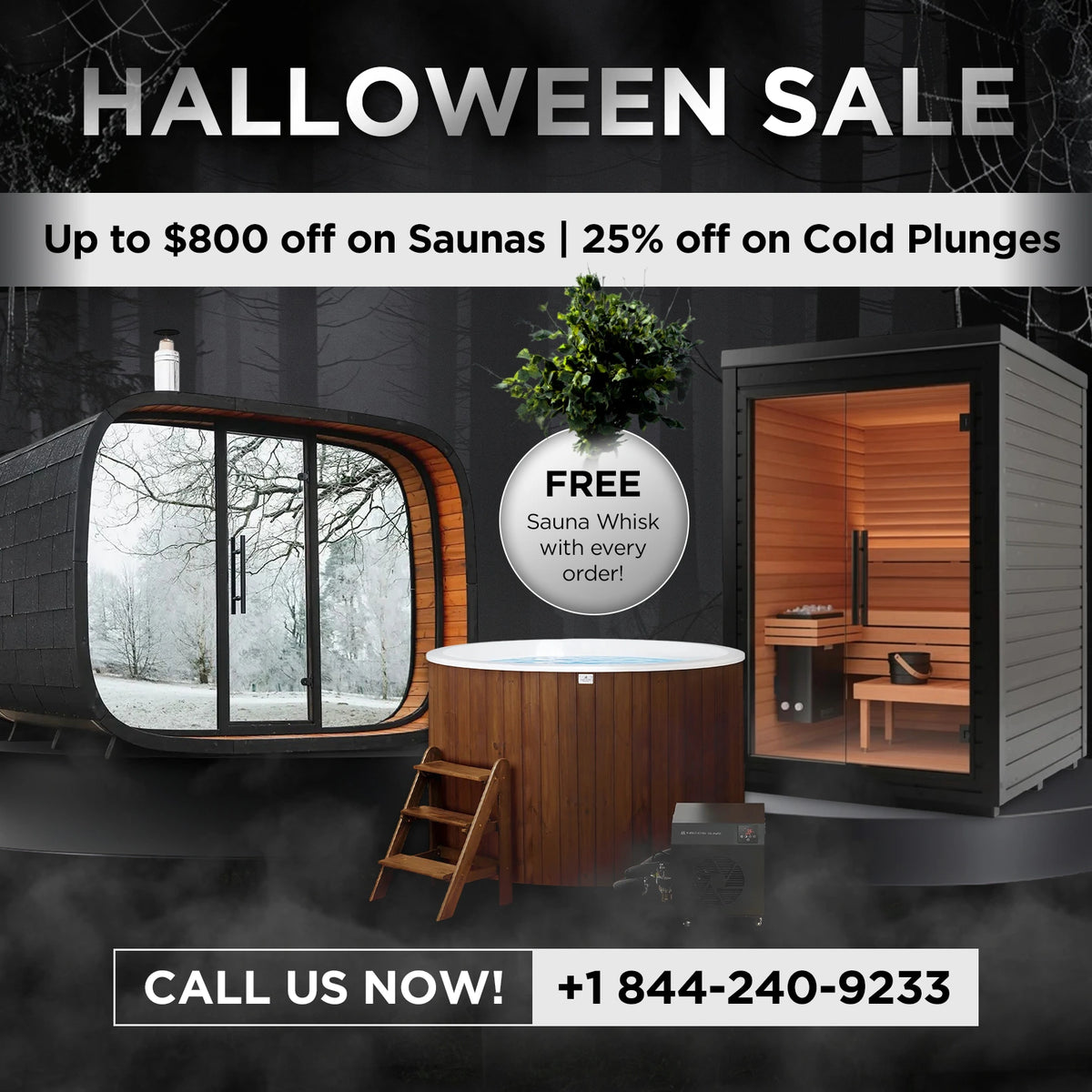 Scandinavian Eclipse 2 Person Outdoor Cube Sauna (6x4) – Northern ...